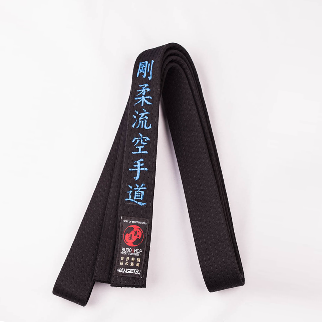 Черный пояс BUDO BELT Goju-Ryu синий купить оптом пояса для каратэ в ...
