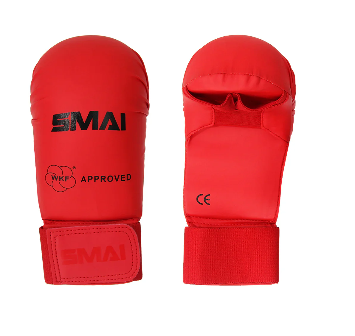 Перчатки для каратэ SMAI WKF без пальца красные купить оптом перчатки ...